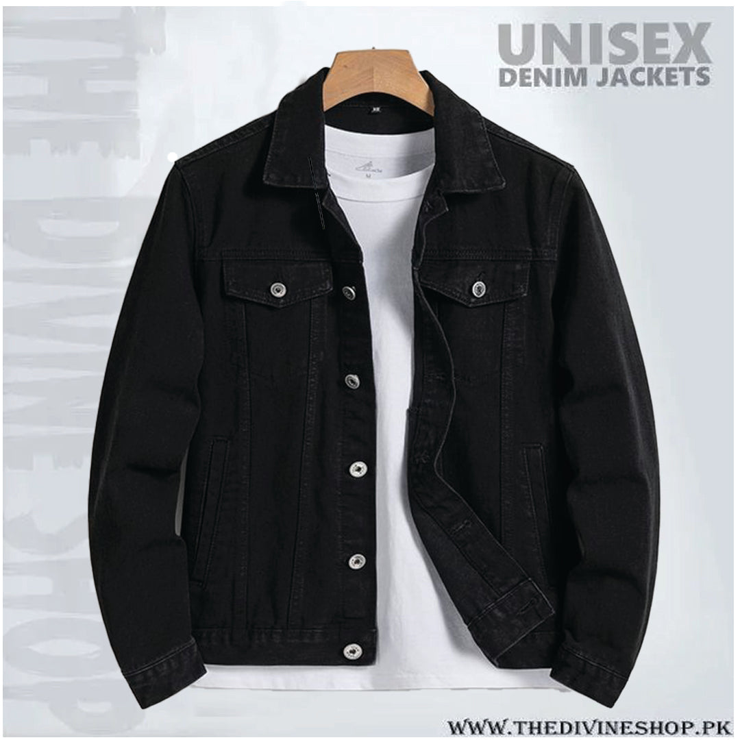 Export Quality Black Denim Jacket